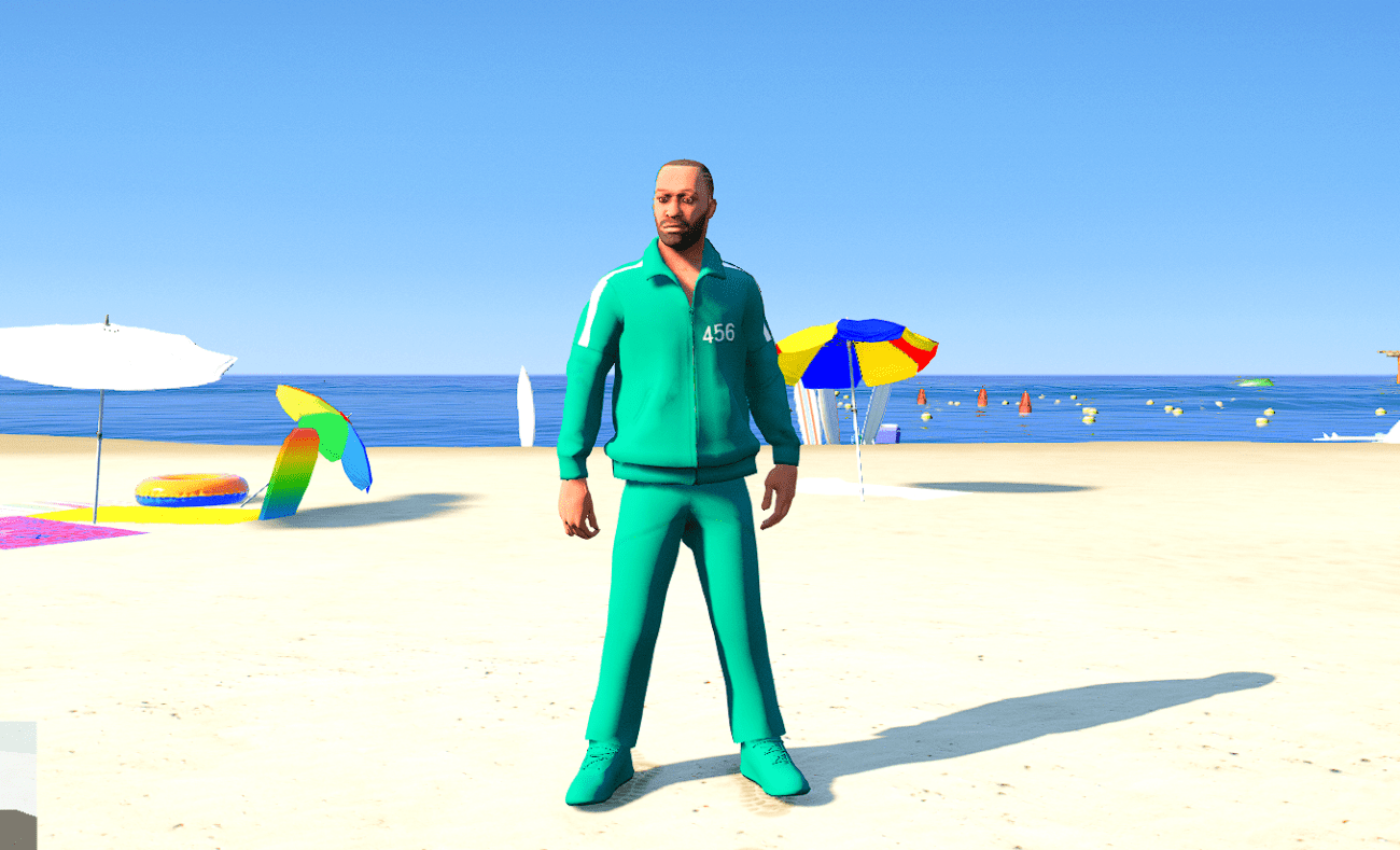 GTA 5 Mods Squid Game Player Franklin Addon Ped