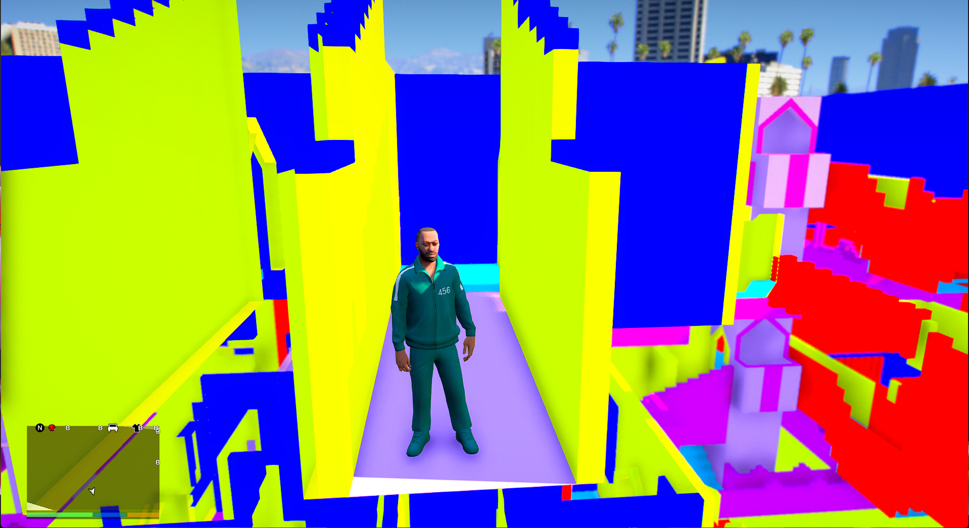 GTA 5 Mods Squid Game Stair Map Addon Prop