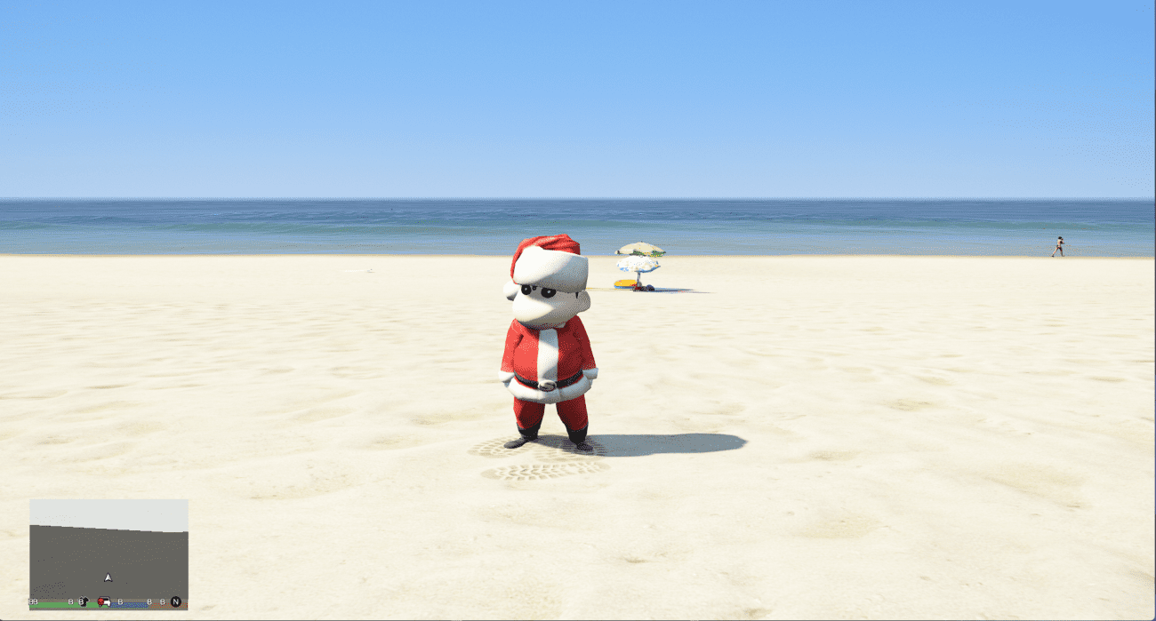 GTA 5 Mods Small Santa Clause Shin-chan Addon Ped