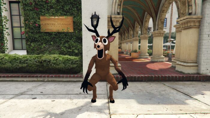 GTA 5 Mods Deer 99 Nights in The Forest Addon Ped+FiveM - GTA5MODX