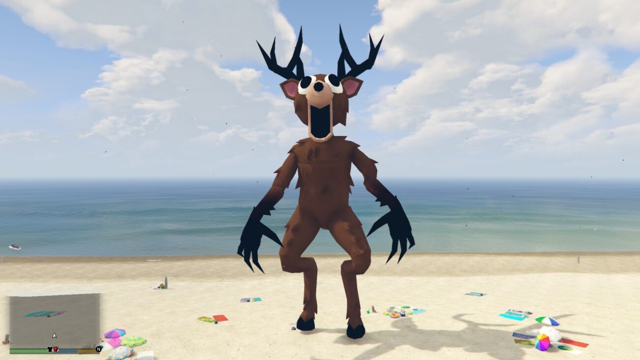 GTA 5 Mods Giant Deer 99 Nights in The Forest Addon Ped+FiveM