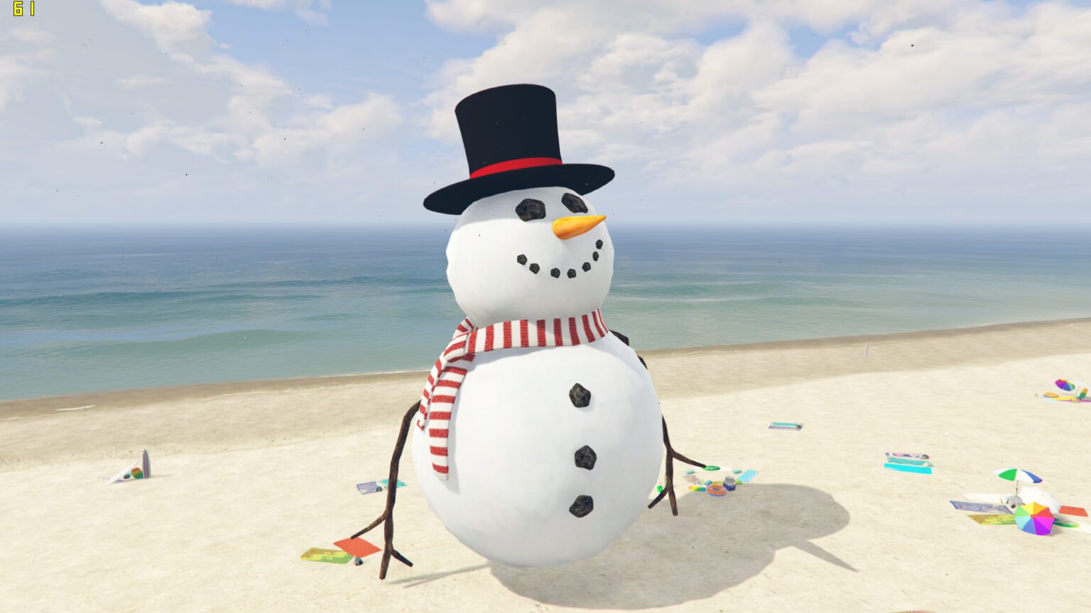 GTA 5 Mods Giant Snow Man Addon Ped+FiveM| GTA5MODX