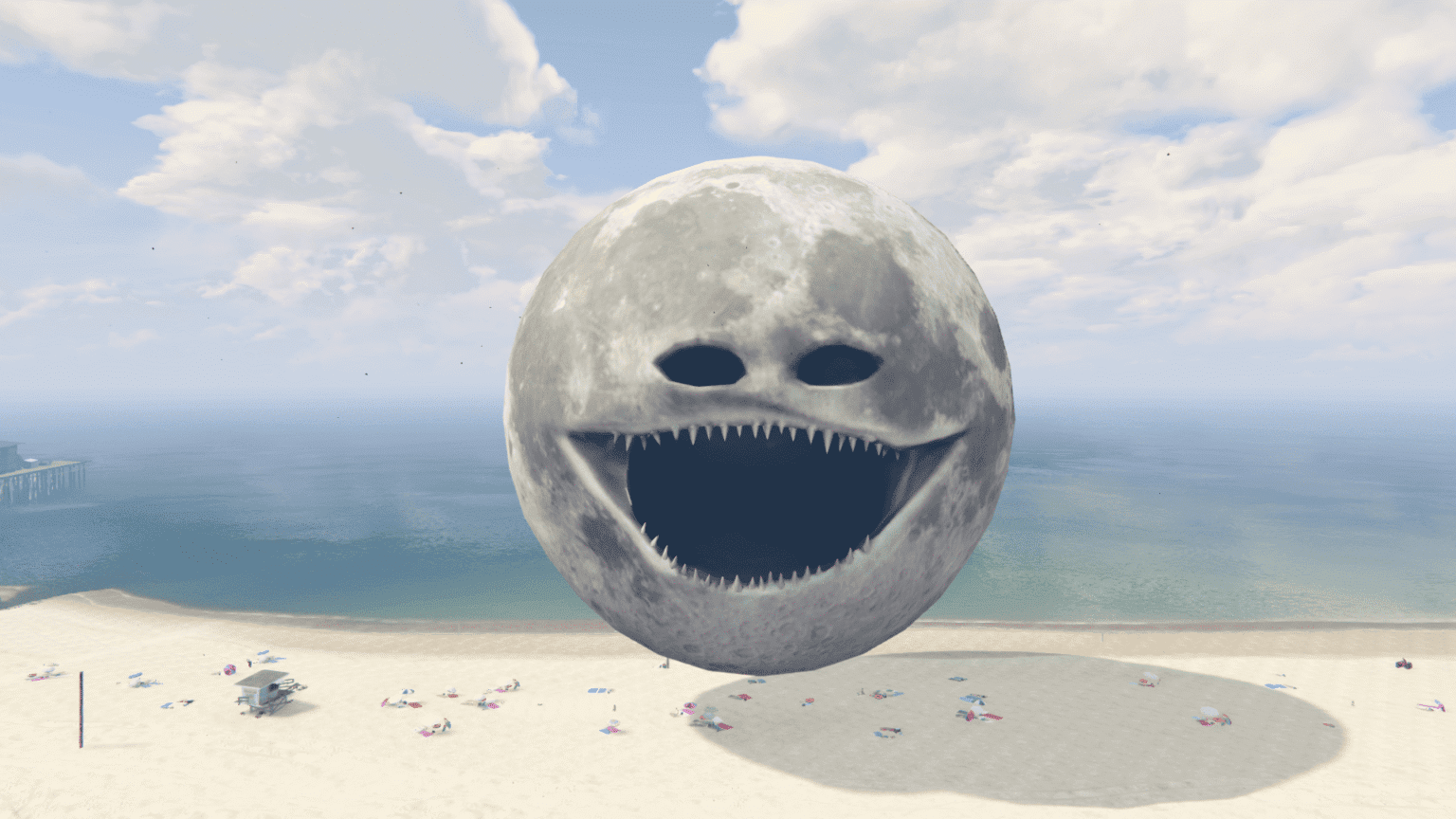 GTA 5 Mods Moon Wake Up Big Addon Prop