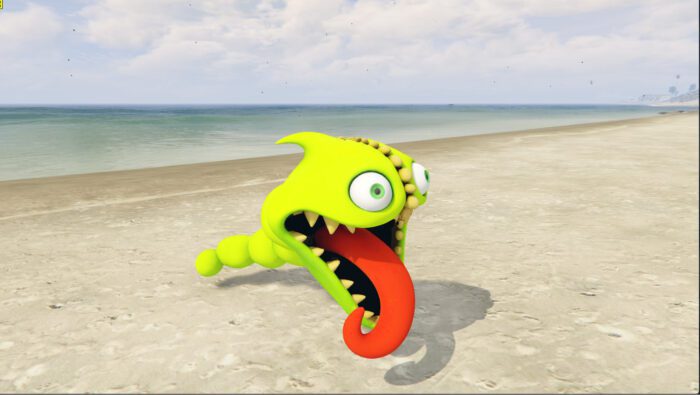 GTA 5 Mods Roblox Hungry Worm Green Devil Addon Ped+FiveM - GTA5MODX