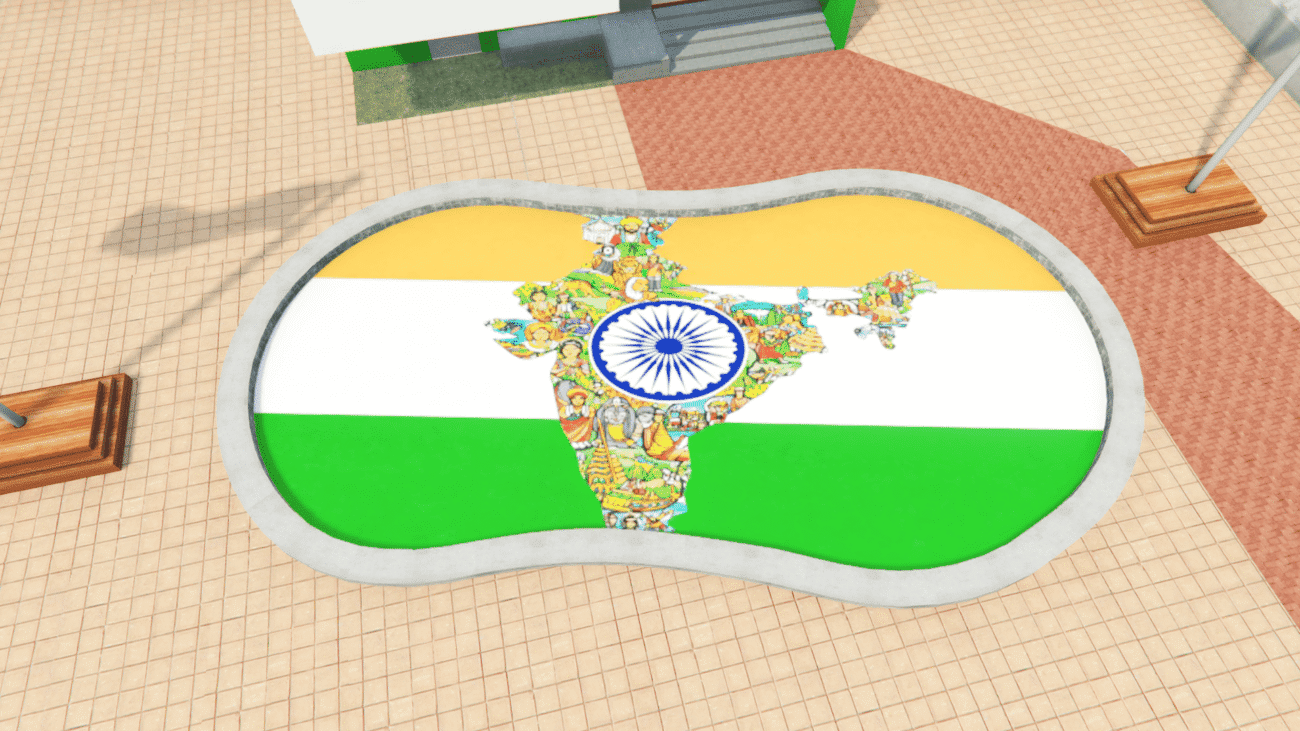 GTA 5 Mods Indian Bike Driving 3D Indian Flag House Addon Prop